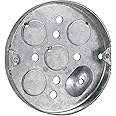 XGGYA 4" Round Ceiling Pan,Metal Pancake Box for Outlets,1/2" Deep, 4 * ...