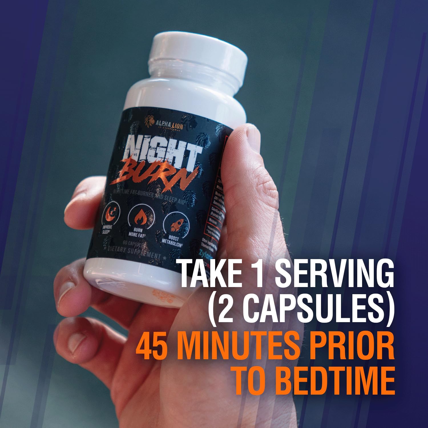 Mua Alpha Lion Night Burn Sleep Support Supplement for Metabolism and ...