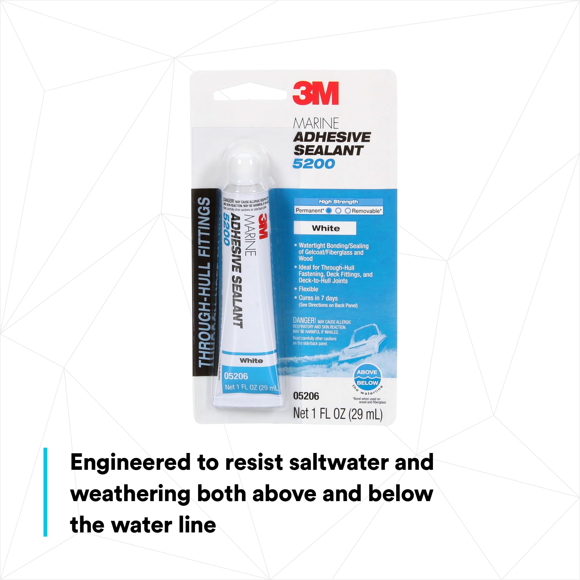 Mua 3M Marine Adhesive Sealant 5200, White, Flexible Bonds, Long Work ...