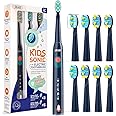 Amazon.com: SEAGO Kids Electric Toothbrush, Rechargeable Sonic Soft Bristle Toothbrushes with 8 ...