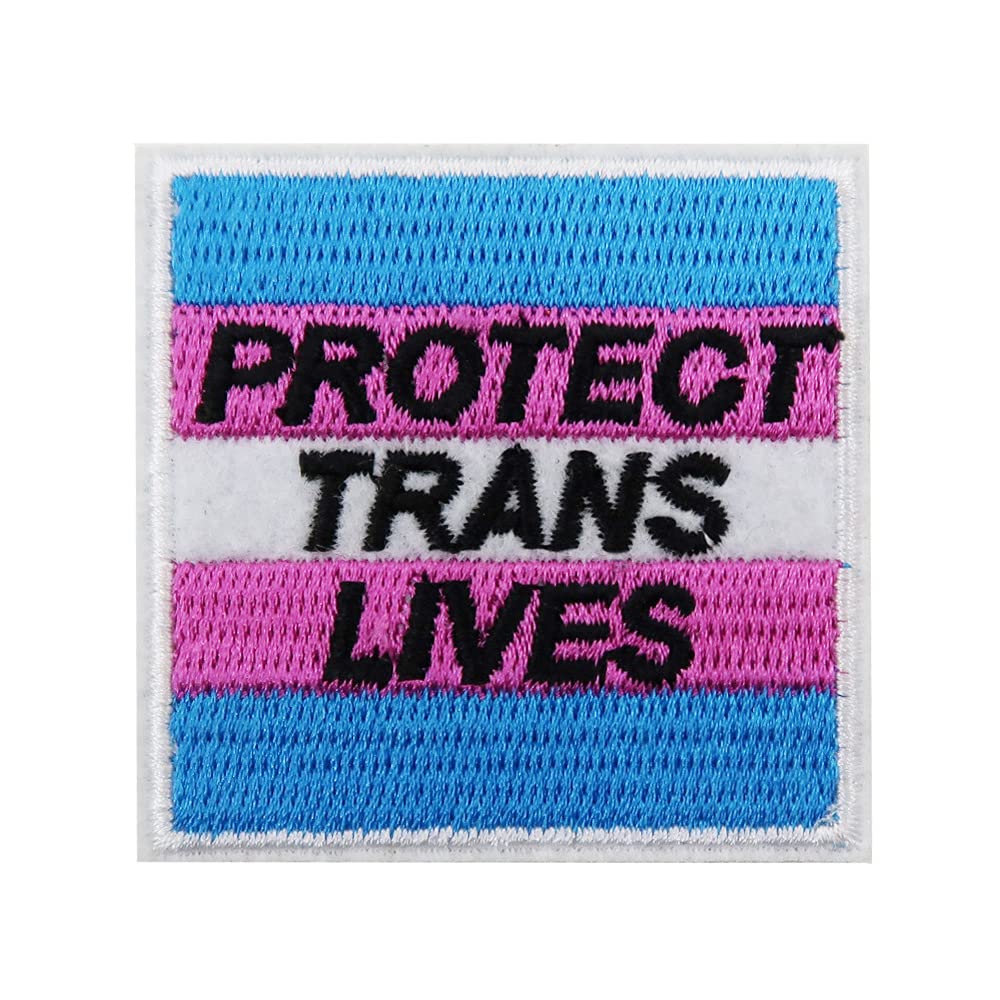 Amazon.com: Protect Trans Lives Embroidered Iron On Patch: Handmade