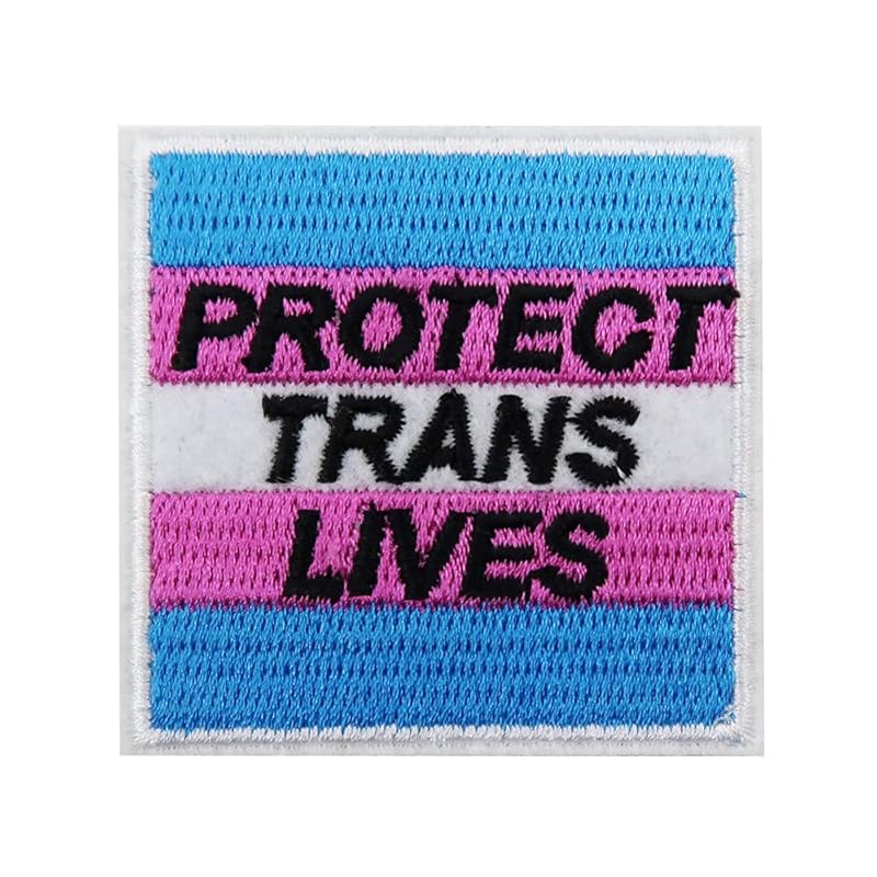 Amazon.com: Protect Trans Lives Embroidered Iron On Patch: Handmade