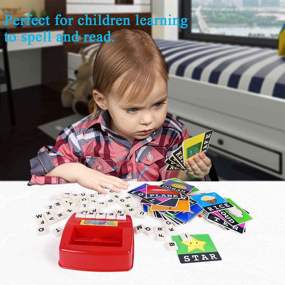 BESTZY Boy Toys Age 3-8 Alphabet Letters Spelling Card Literacy Fun ...