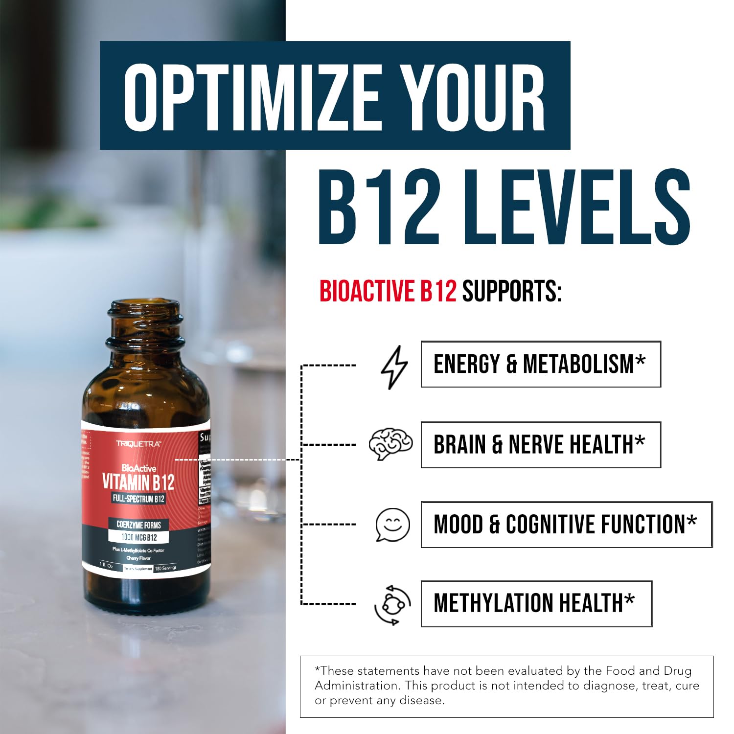 Mua BioActive Vitamin B12 1000 mcg | Contains 3 BioActive B12 Forms Plus Methylfolate Cofactor ...