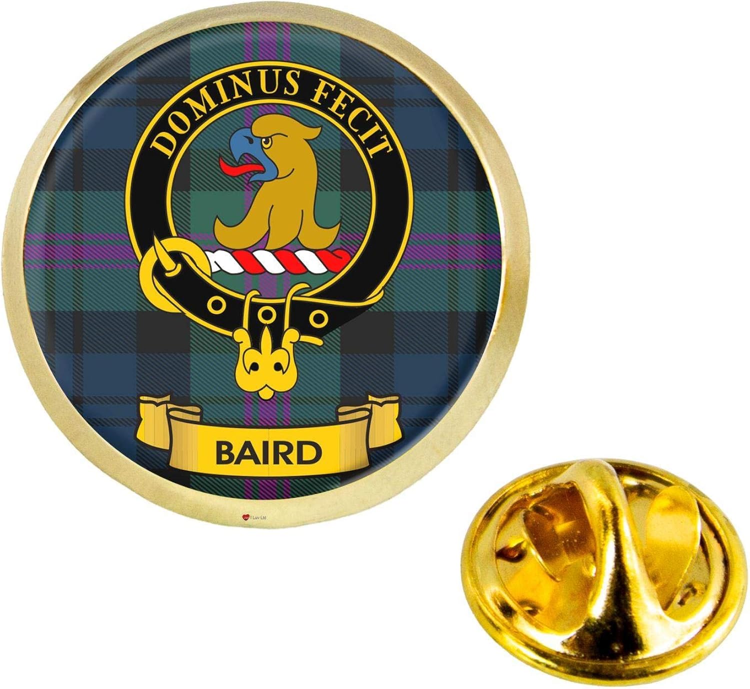 Baird Scottish Clan Crest Lapel Pin Badge in Gold Colour Product Of ...