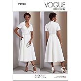 Amazon.com: Vogue Patterns V9126 Misses' Dress, Size A5 (6-8-10-12-14 ...
