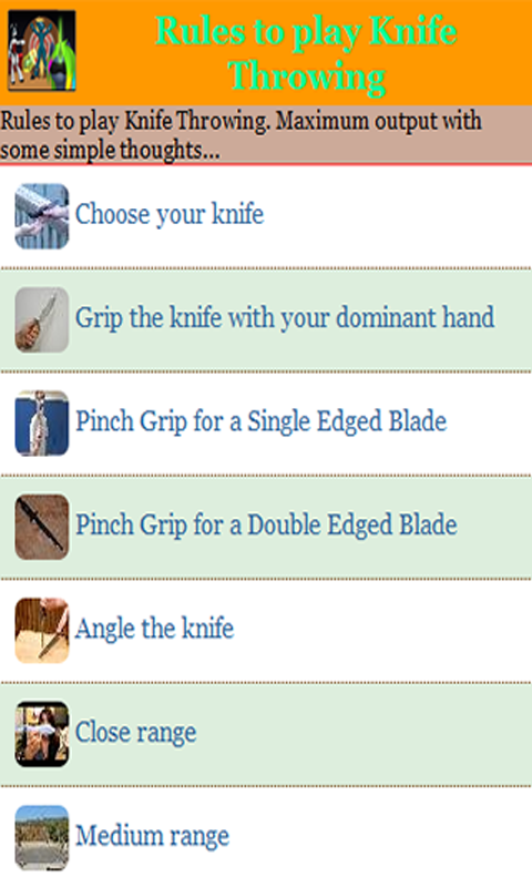Rules to play Knife Throwing:Amazon.ca:Appstore for Android