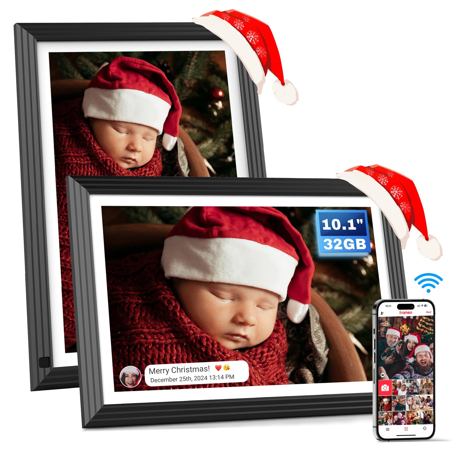 Frameo Arktronic 10.1 Inch 32GB WiFi Digital Photo Frame(2-Pack), Smart ...