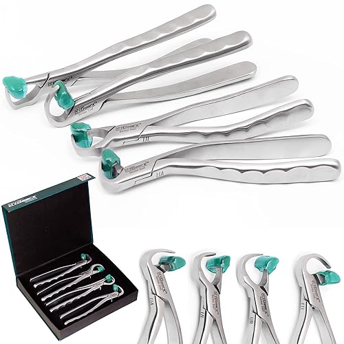 Dental Extraction Forceps Molar Atraumatic Tooth Extraction Kit Dental ...