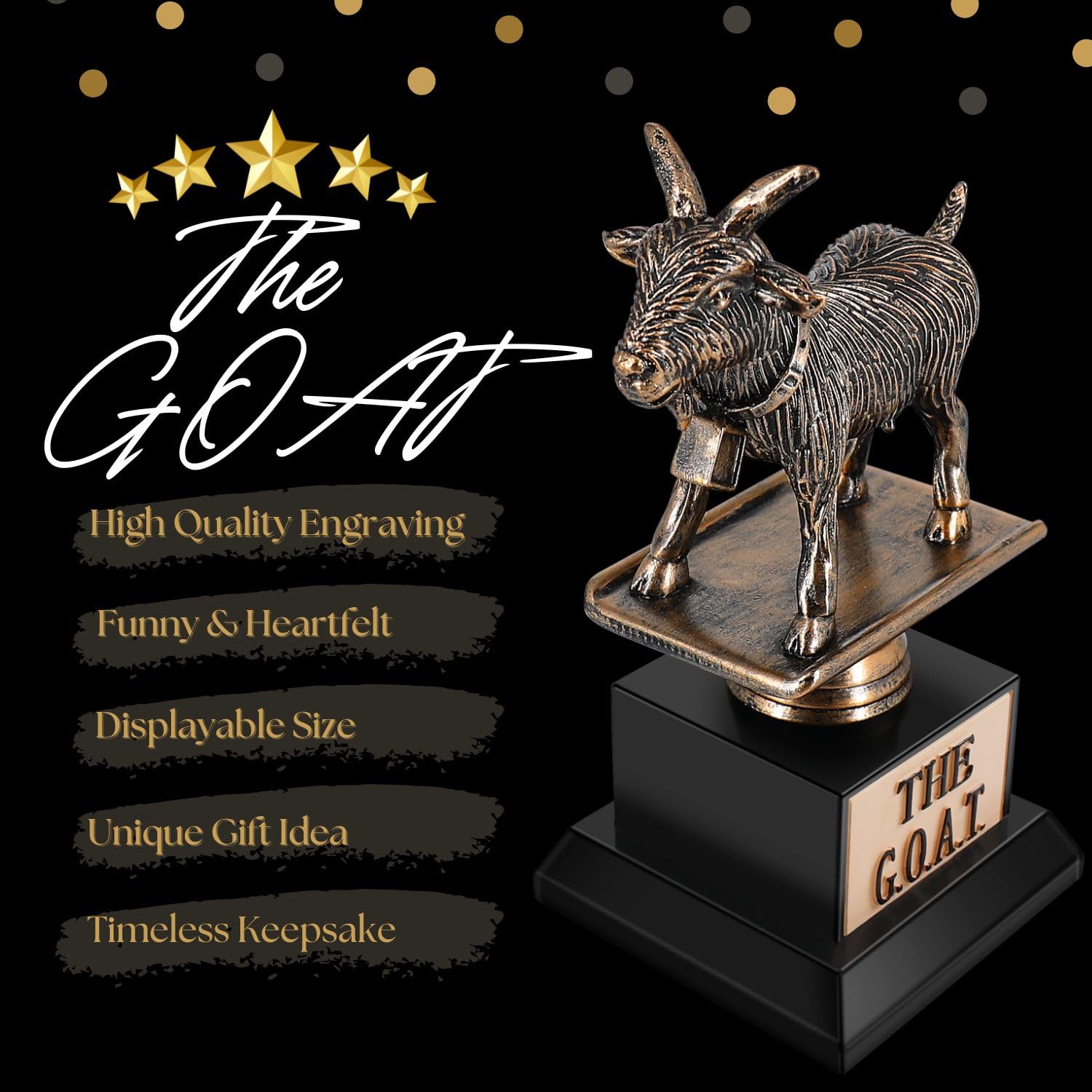 Mua Flexzion The Goat Trophy Award - Greatest of All Time Funny Trophy ...