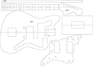 Amazon.com: Electric Guitar Routing Template - Jazzy: Musical Instruments