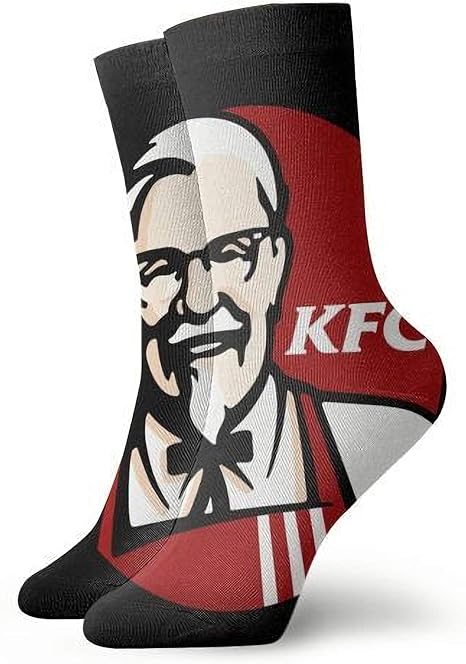 Qq21-achieve-store KFC Casual Socks, Cute Funny Pattern Socks : Amazon ...