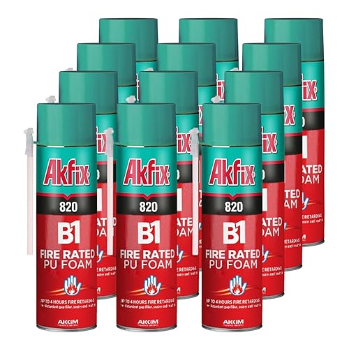Akfix 820 Fire Block Spray Foam (12x12 Oz.)- Expanding Polyurethane ...
