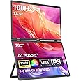 Amazon.com: AUSDOM 18.5" Dual Screen Portable Monitor, 18.5 inch 100Hz ...