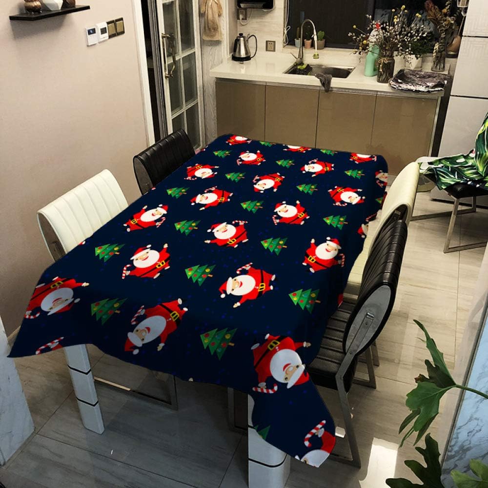 YUANSHENG Nuevo Mantel de la Serie de Dibujos Animados de Navidad, Tela ...
