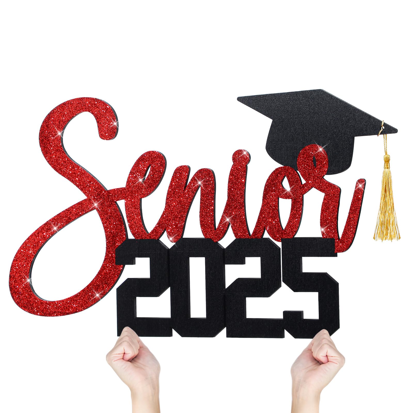 CroBlissful 2025 Senior Sign Graduation Party Decorations Wooden 17 ...