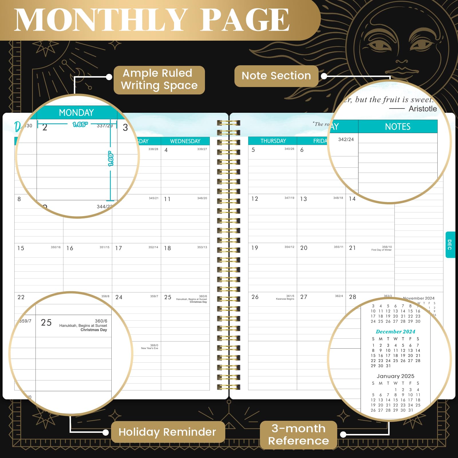 Mua Teacher Planner 2024-2025 - 2024-2025 Weekly & Monthly Lesson Plan ...