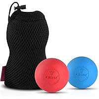 Deep Tissue Massage Ball Set - Includes 5" Foam Roller Mobility Ball ...