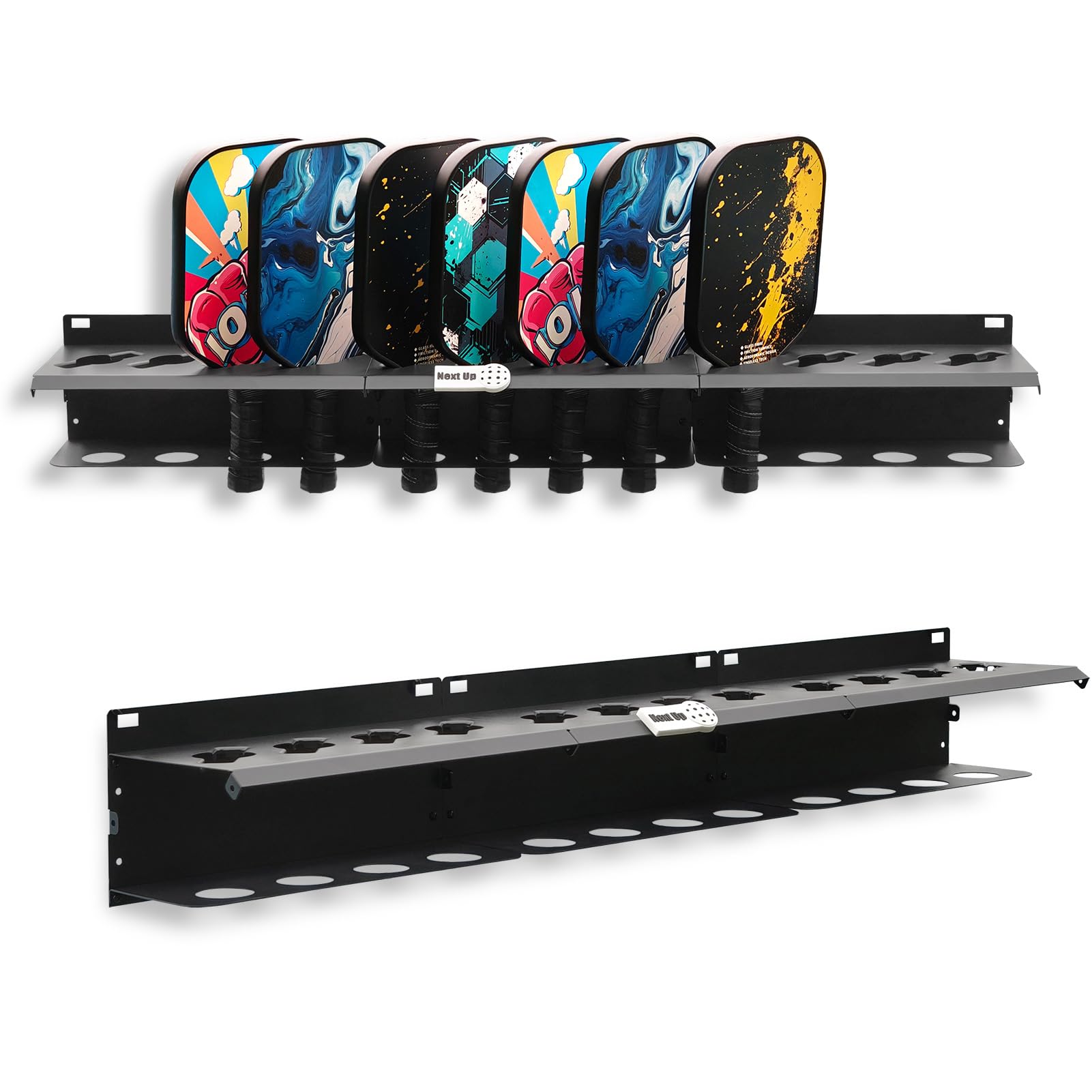 PRAMOON Pickleball Paddle Rack, 12-Paddle Holder, Multiple Racks are ...