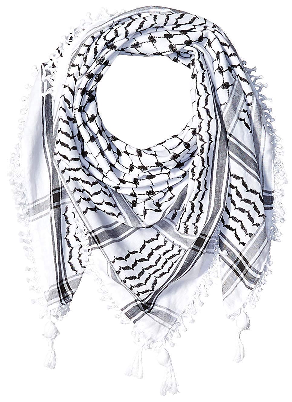Mua Hirbawi Premium Arabic Scarf Cotton Shemagh Keffiyeh 47"x47" Arab ...