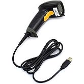 Amazon.com : 1D Laser Wired Barcode Scanners Readers, Wired Handheld ...