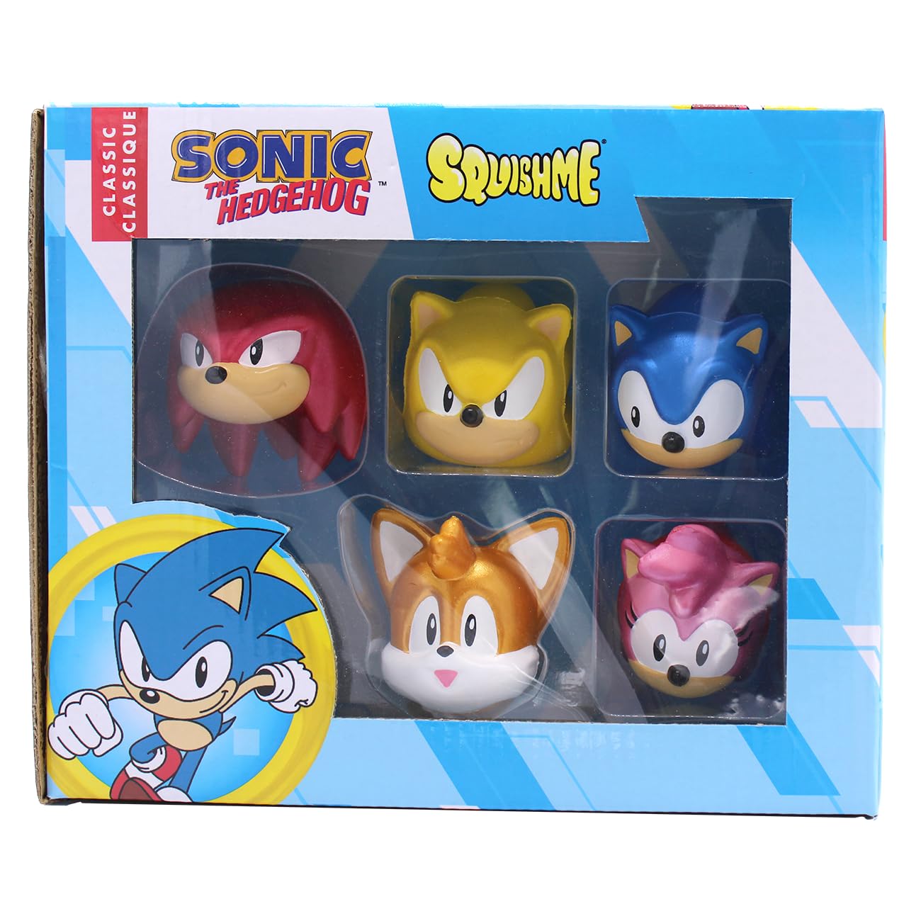 Sonic The Hedgehog SquishMe Series 1 Collectors Box 6-Pack: Stress ...