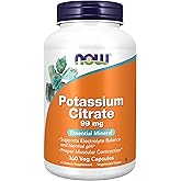 Amazon.com: NOW Foods Supplements, Potassium Citrate 99 mg, Supports ...