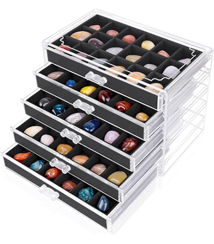 Shelf Clear Acrylic Rock Display Case Rock Display Case Clear Acrylic ...