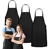 Amazon.com: GREEN LIFESTYLE 12 Pack Bib Apron - Unisex White Aprons ...
