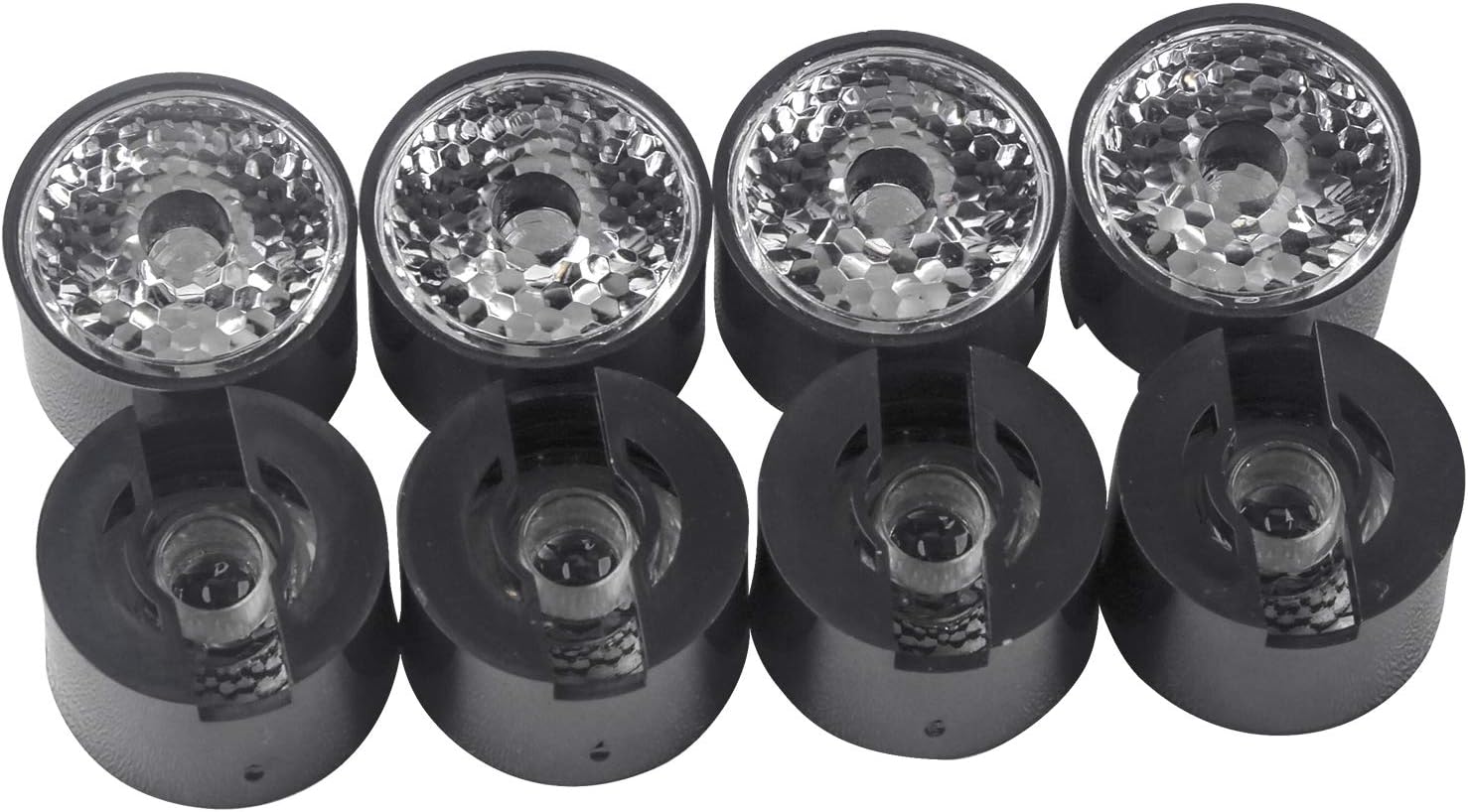 (Pack of 20) Acrylic Lens with Black Holder Bracket, Focusing Led Lens ...