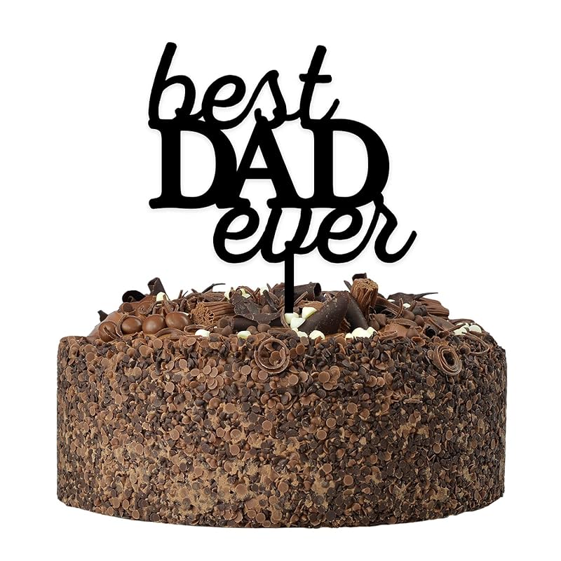 Best DAD Ever PERSONALISED Cake Topper - Fathers Day Gifts Cake Topper ...