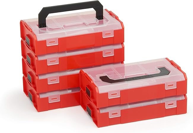 Bosch Sortimo L Boxx Mini | 6 Set in Rosso Trasparente | Conservazione ...