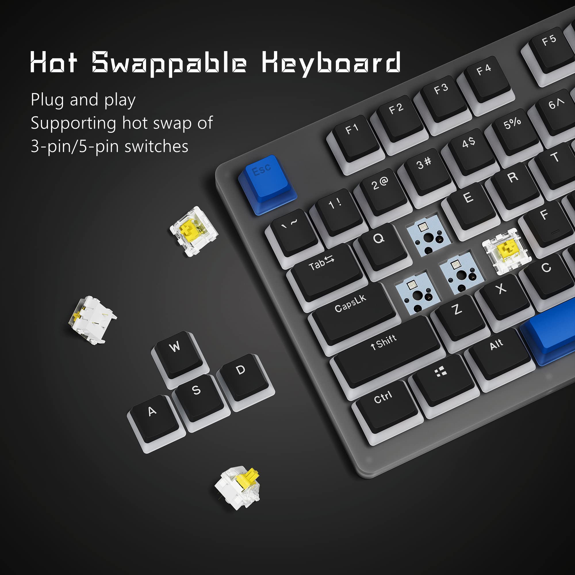 Mua XVX Womier 75% Keyboard, TKL Mechanical Gaming Keyboard, Hot ...