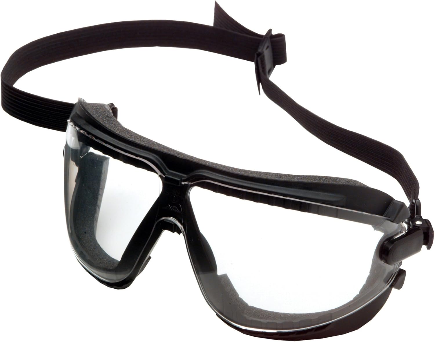 3M 16617 Gogglegear Standard Bridge Safety Goggles with Strap, Medium ...