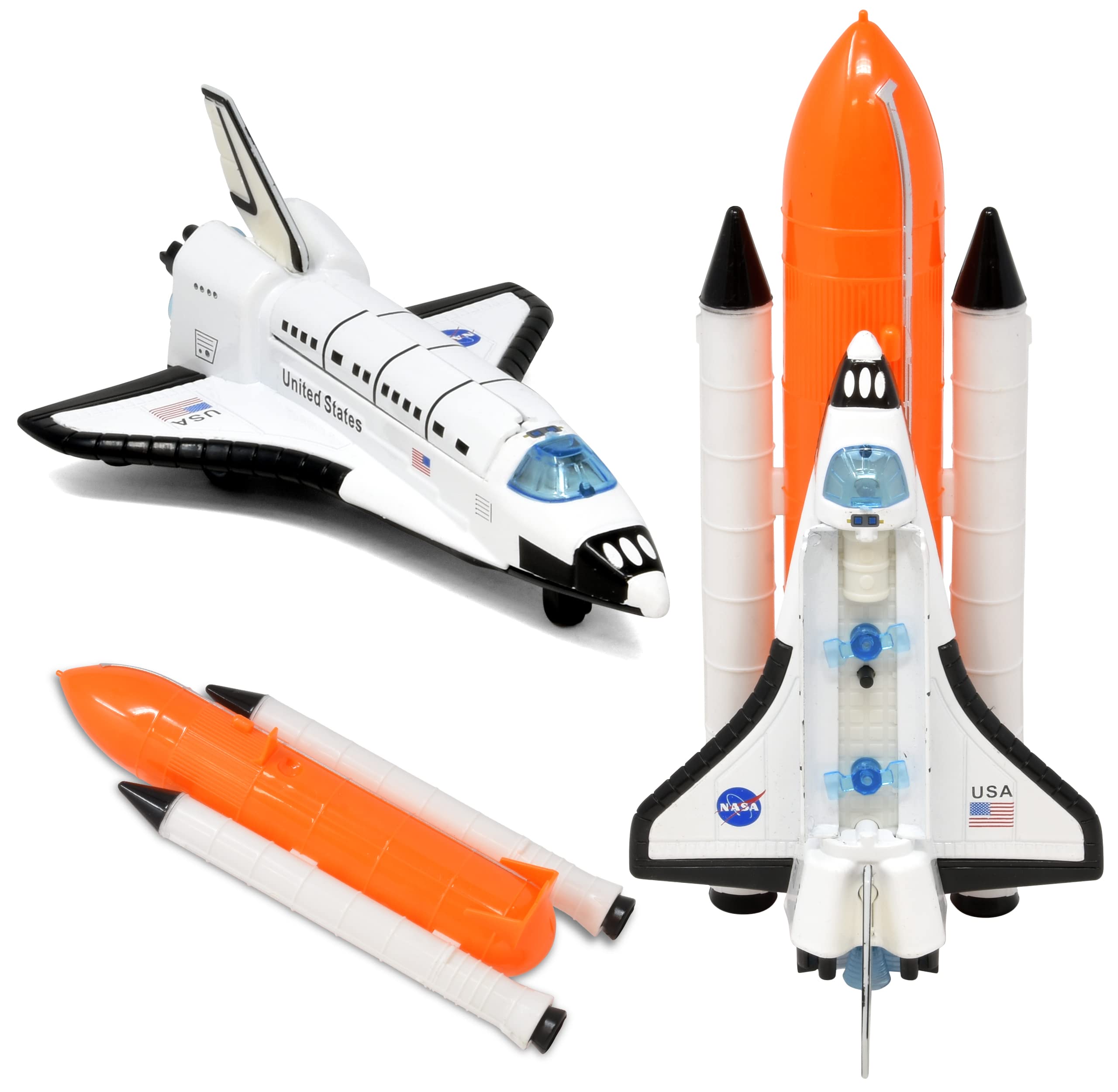 Mua Number 1 In Service NASA Space Shuttle Toy for Kids Pretend Play 2 Piece Set Rocket Ship ...