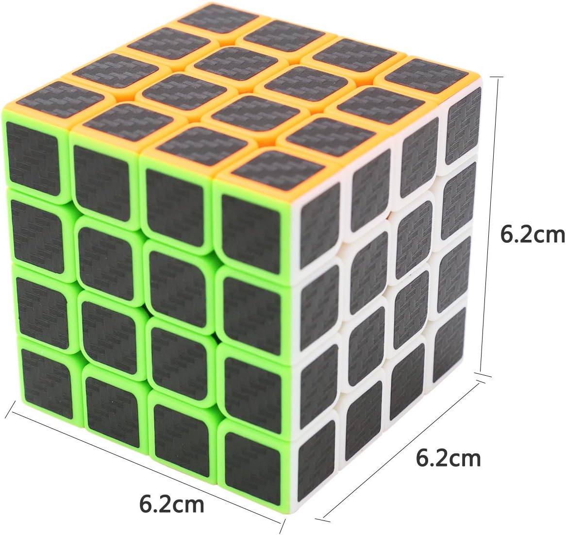 Coolzon Magic Cube Set Speed Puzzle Cubes 4 Pack 2x2x2 + 4x4x4 ...