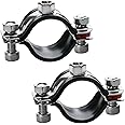 PEROMI 2 Pack Pipe Supports,304 Stainless Steel Wall Mount Ceiling ...