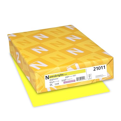 Bright Color Paper, Neenah Astrobrights®, Letter Paper Size, 24 Lb, FSC ...