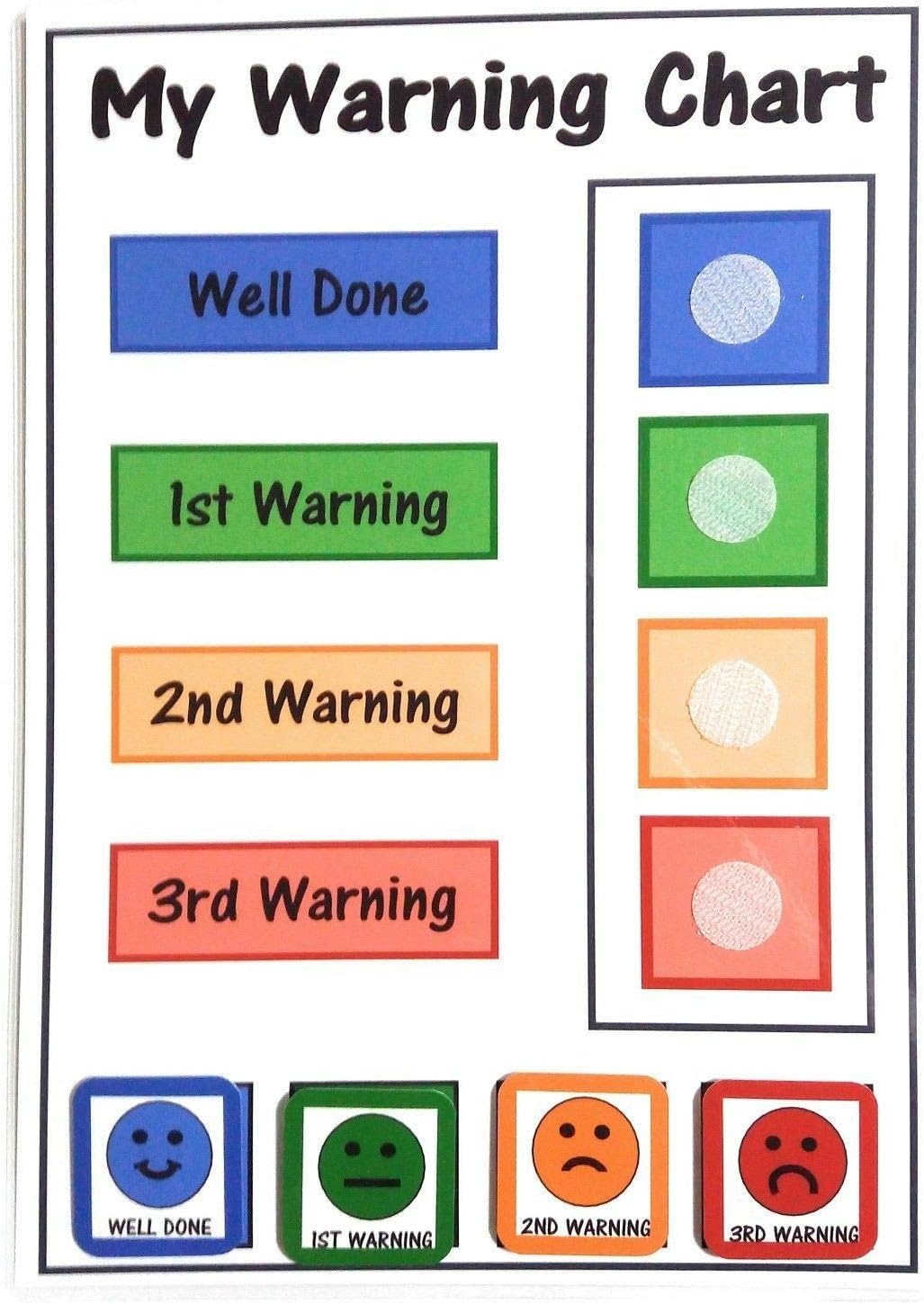 kids2learn Children’s Traffic Light Faces Behaviour Reward Chart ...
