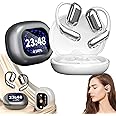 Amazon.com: Erazer True Wireless Open Ear Earbuds Bluetooth 5.4, Touchscreen Over The Ear ...