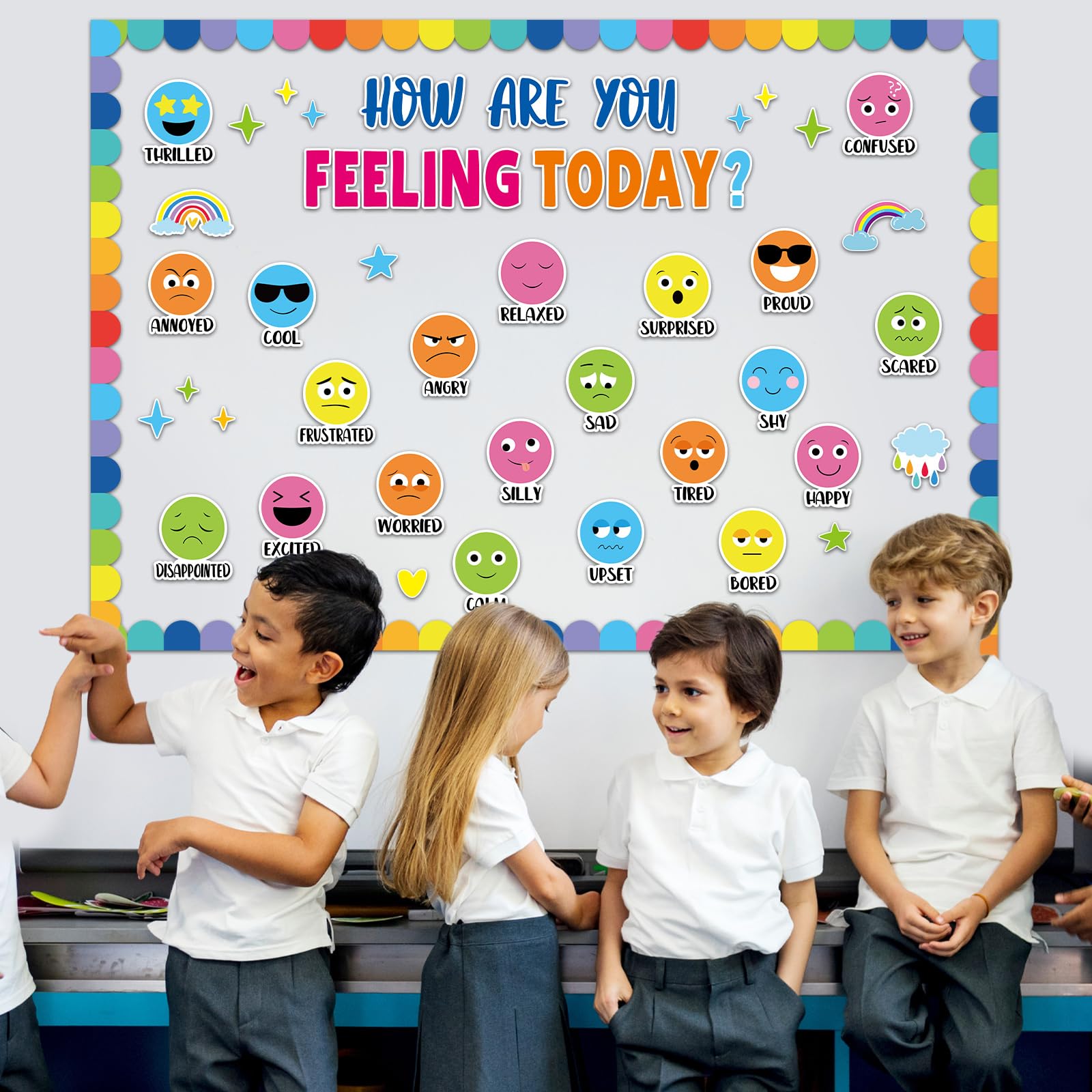 Mua Feeling Bulletin Board Set Mental Health Classroom Decor How are ...