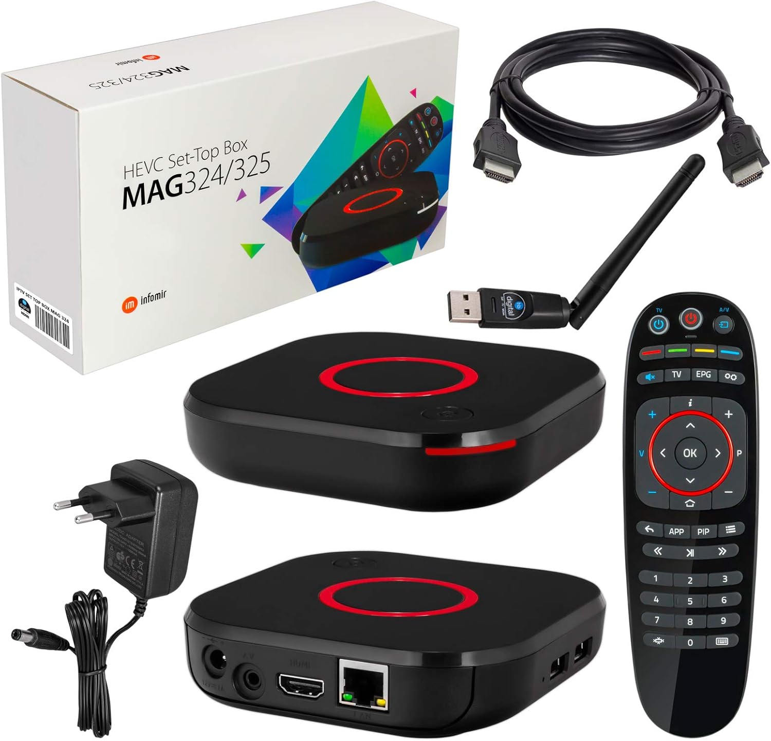 HB-DIGITAL Multimedia Player Original Infomir & IPTV Set TOP Box with ...