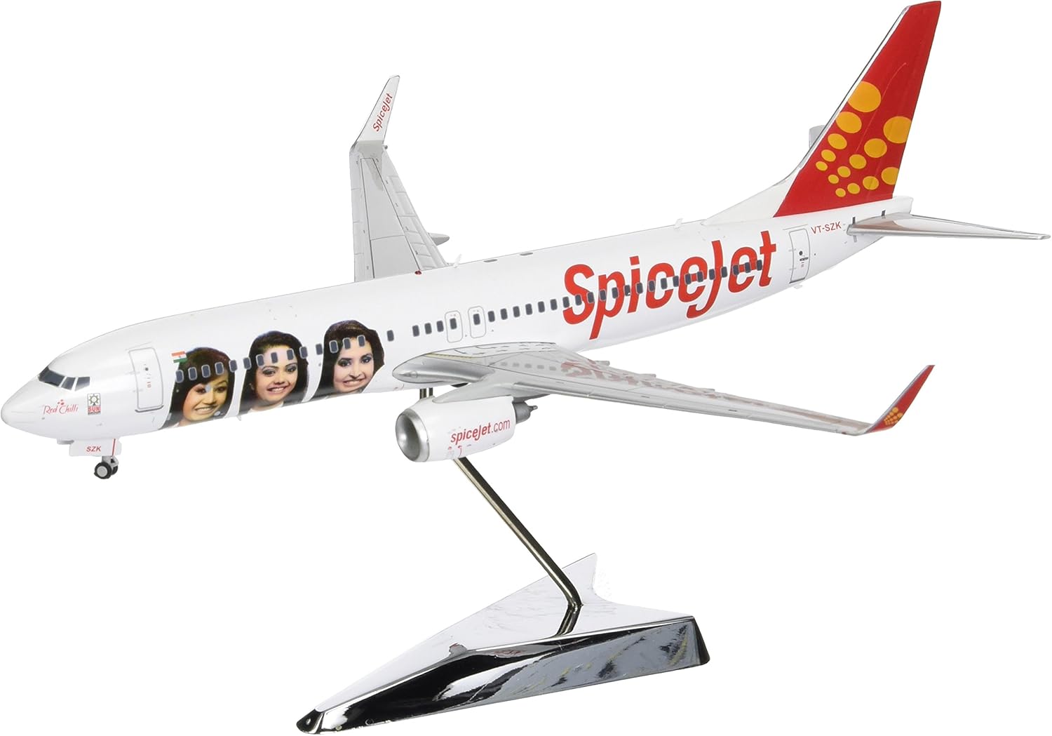 Amazon.com: Gemini200 SpiceJet Employee Logo Jet B737-800W Diecast ...