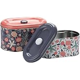 Amazon.com: Coloch 2 Pack Tin Cookie Snack Jars with Lid, Metal Biscuit ...