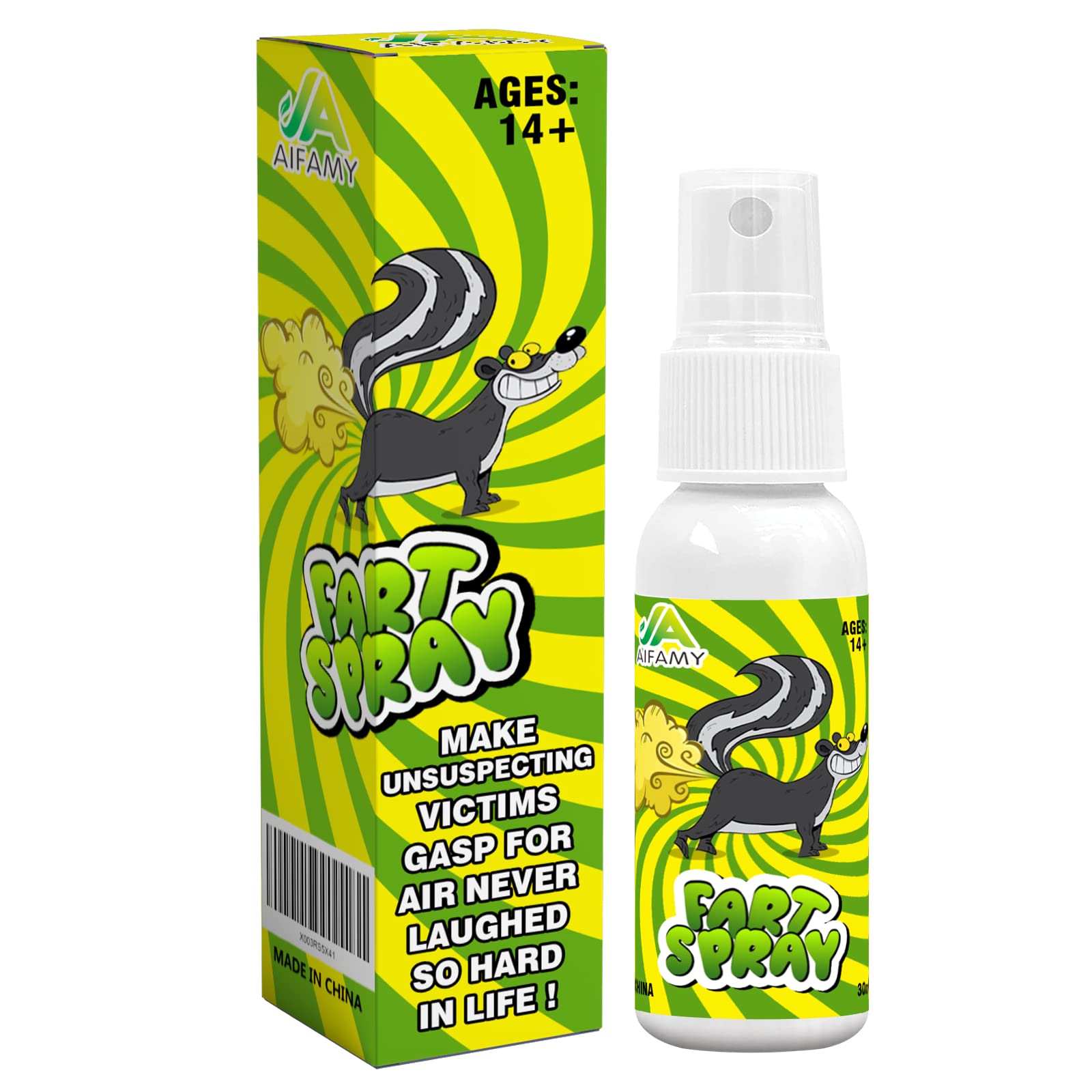 A AIFAMY Potent Stink Spray 30ml Fart Spray Extra Strong Non Toxic ...