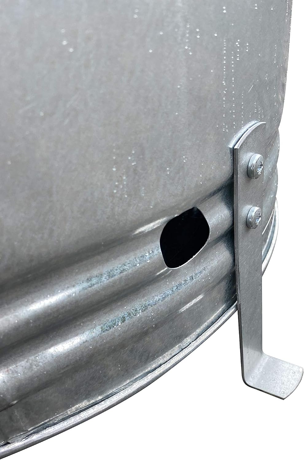 Home storage King large galvanised metal fire bin garden incinerator ...