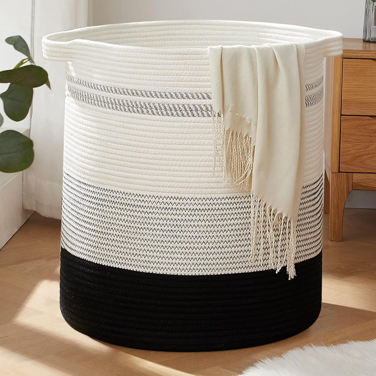OIAHOMY 100L Laundry Baskets-Laundry Hamper, Storage Basket with ...