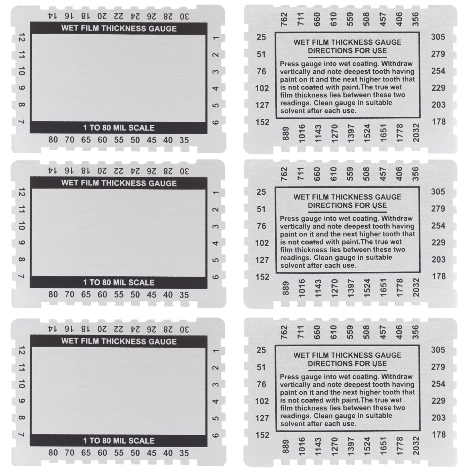 Mua Wet Mill Gauge for Paint Wet Film Thickness Gauge Comb Stainless ...