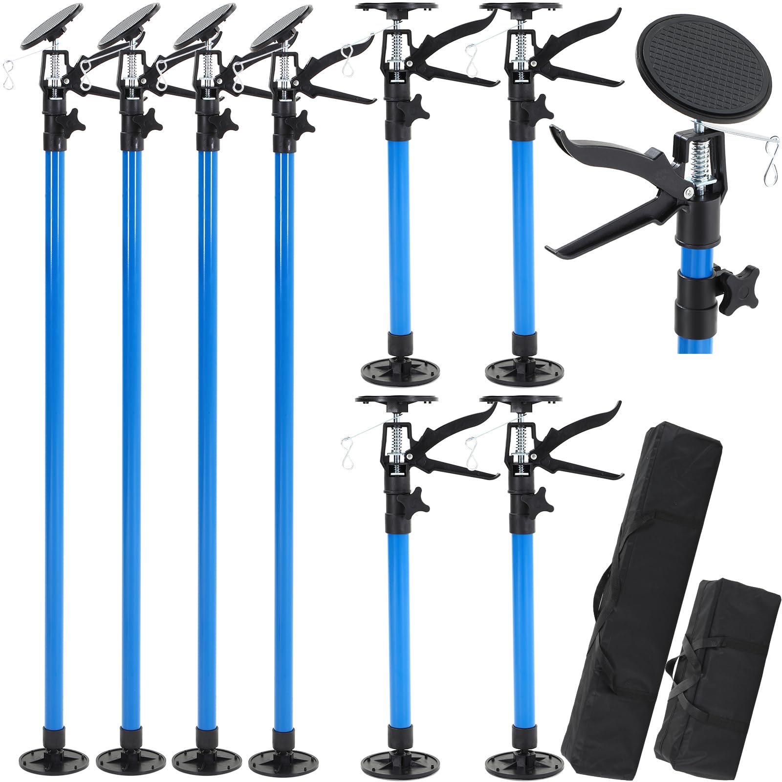 Menkxi 8 Pcs Third Hand Tool System 2 Size Cabinet Jack Lift Set, 45.3 ...