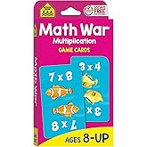 School Zone Math War Addition & Subtraction Game Cards: 56 Cards ...